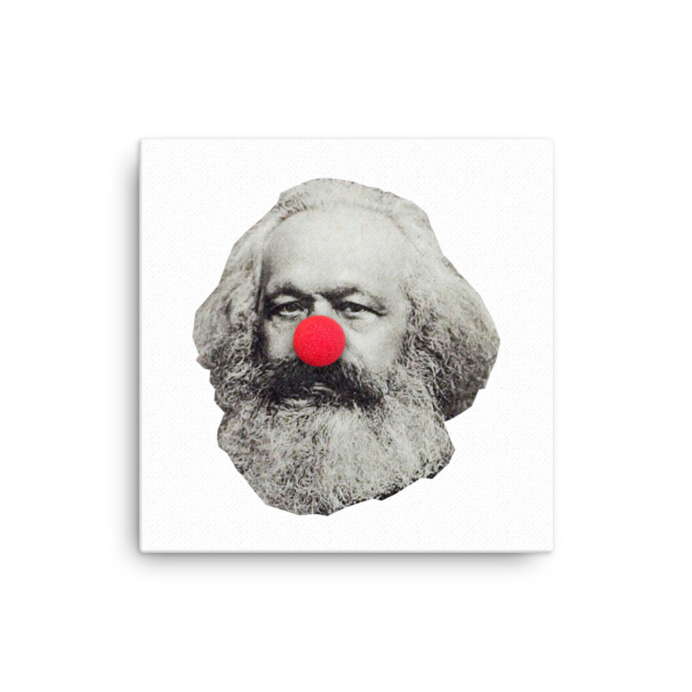 Clown Marx Canvas Print – Not The Bee Store